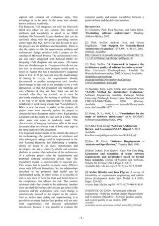 Requirements for quality evaluation of software architecture | PDF ...