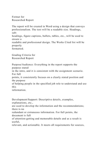 Requirements for Secondary Research Project Learning Objec.docx