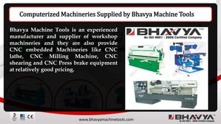 CNC workshop Machineries | PPTX