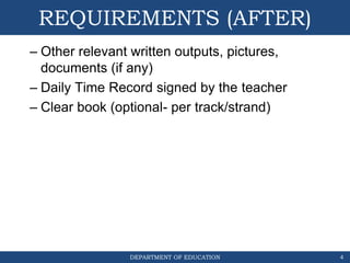 REQUIREMENTS FOR work immersion ppt.ppt