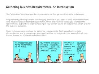 Requirements Gathering Best Practice Pack | PPTX