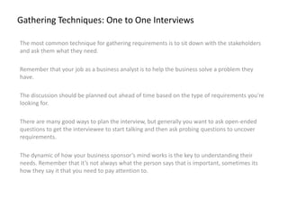 Requirements Gathering Best Practice Pack | PPTX