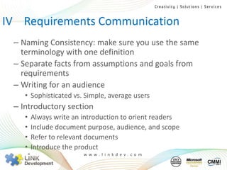 Requirements Management Part 2 - Analysis and Communication | PPT
