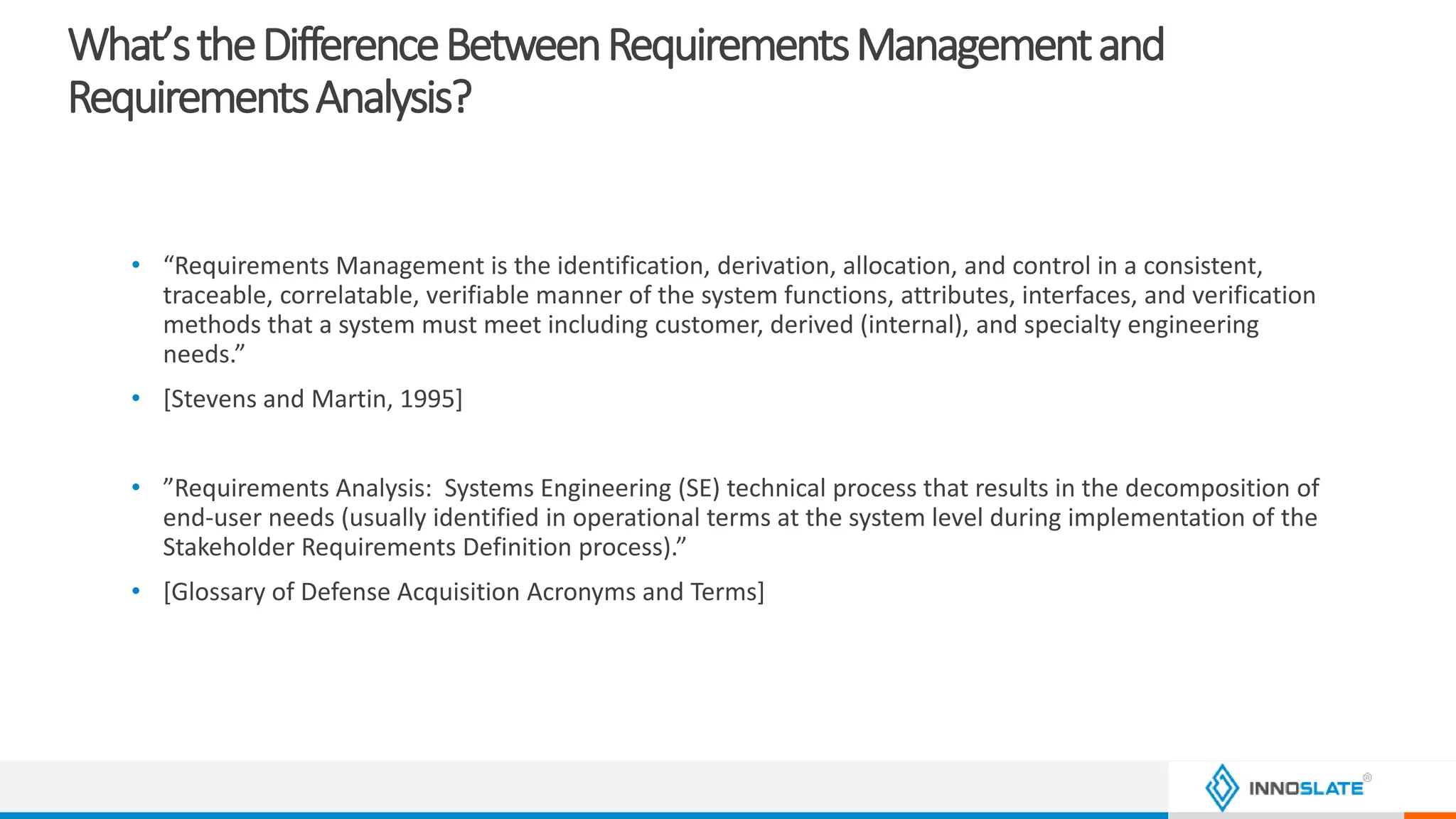 Requirements Management Using Innoslate | PPTX