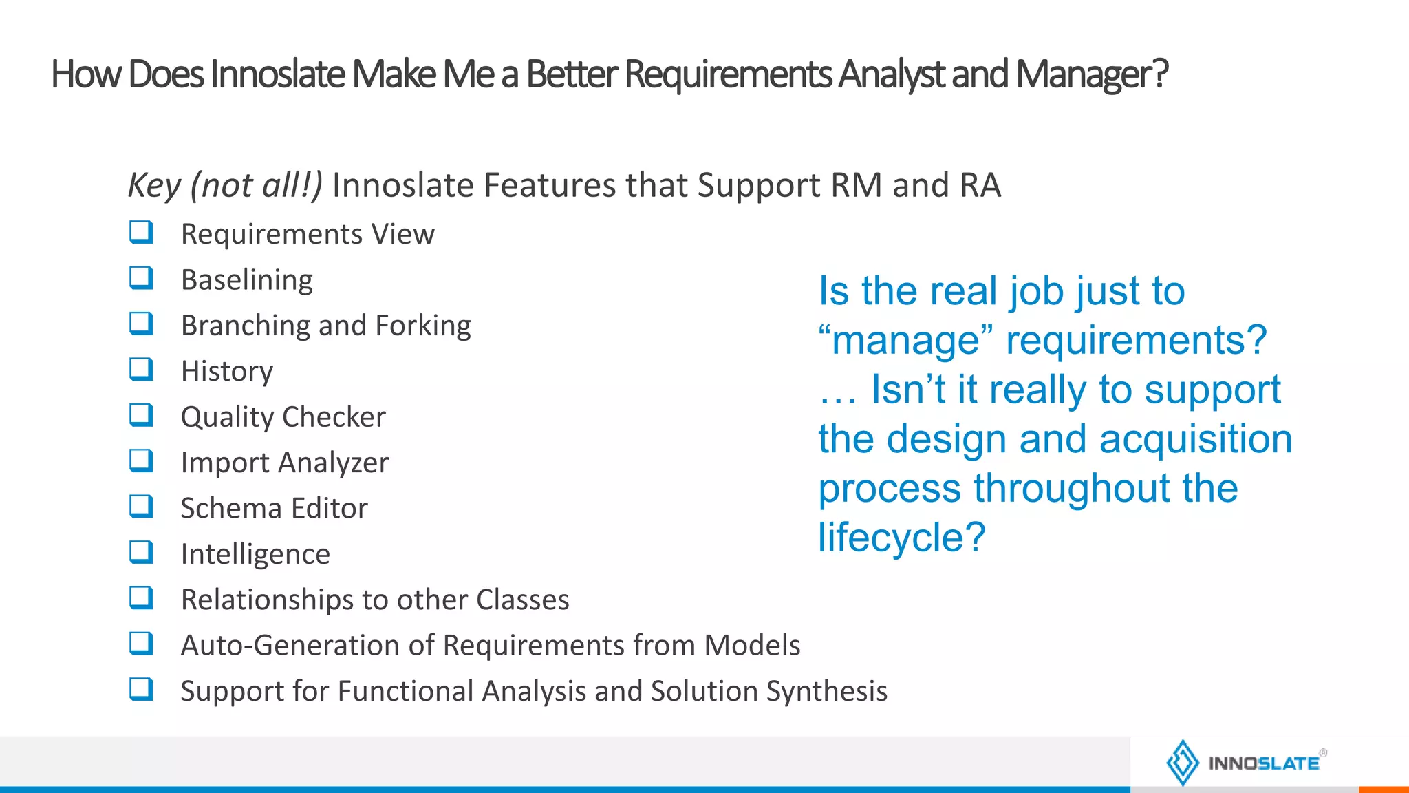 Requirements Management Using Innoslate | PPTX