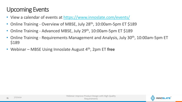 Requirements Management Using Innoslate | PPTX