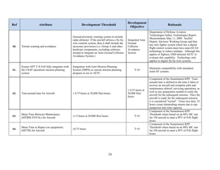 T-X Requirements matrix | PDF