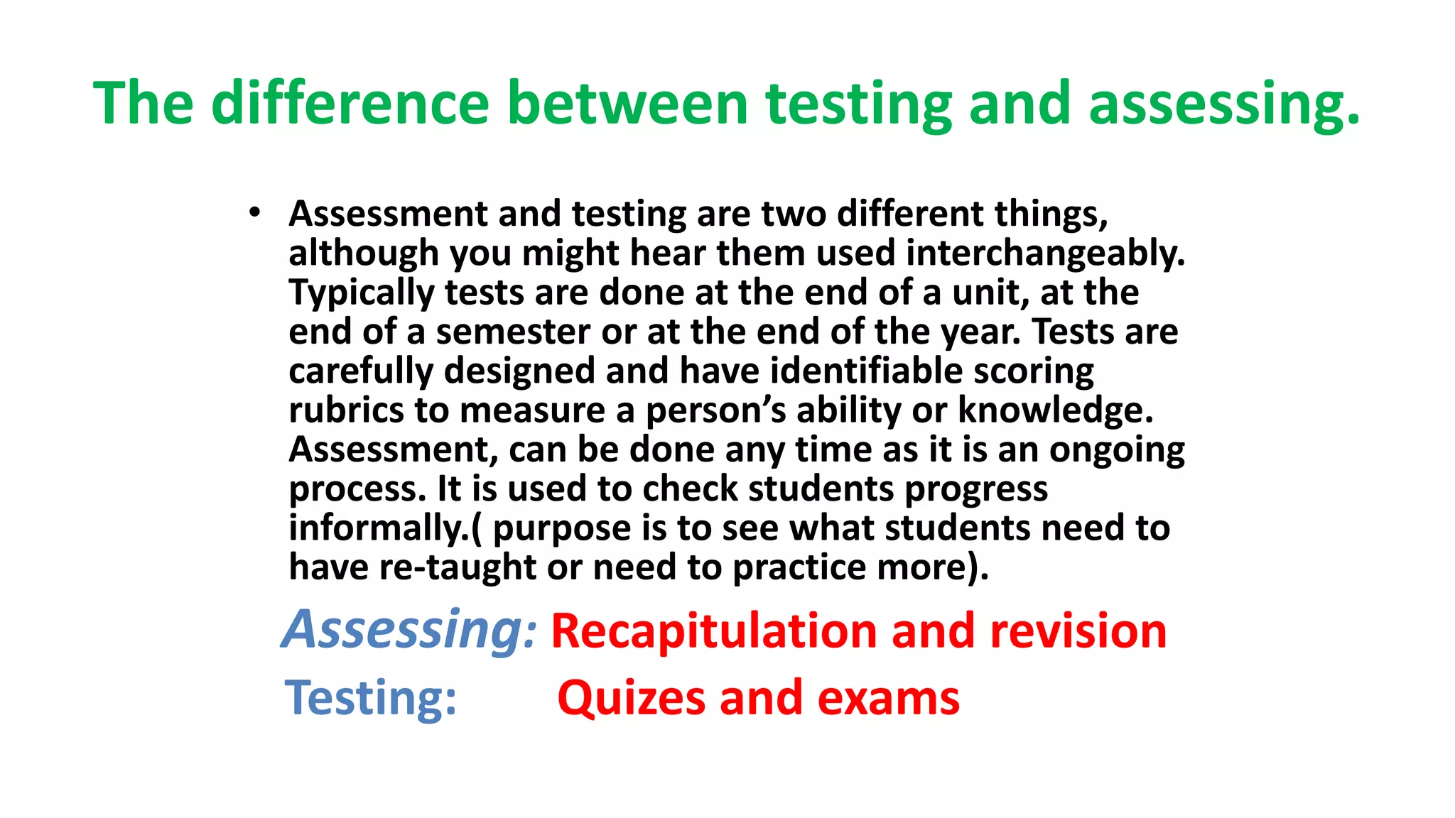 Requirements of a good test | PPTX | Standardized Testing | Educational ...
