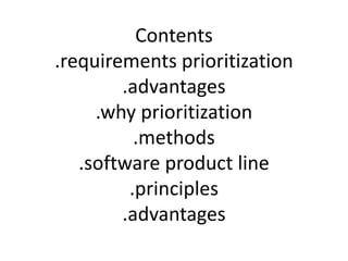 Requirements prioritization | PPTX