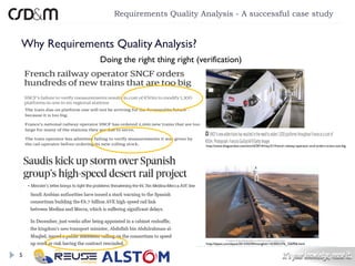 Requirements quality analysis - A successful case study in the Railway Industry | PPT