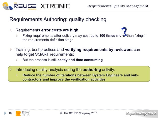 Requirements quality management - how to deal with requirements quality ...