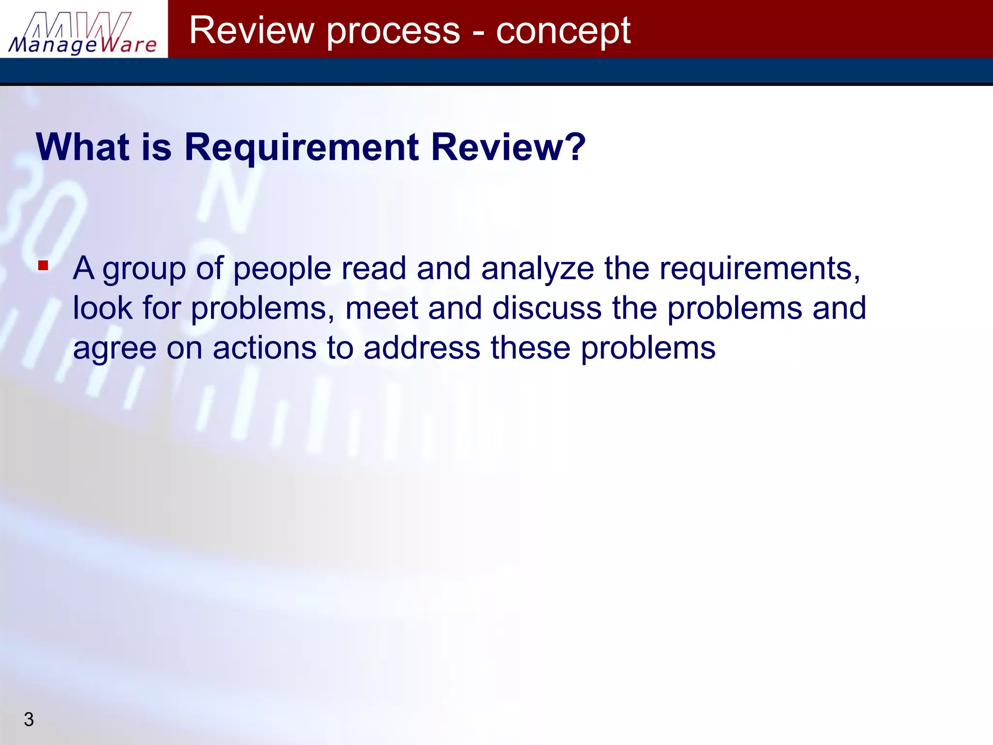 Requirements Review Process | PPT