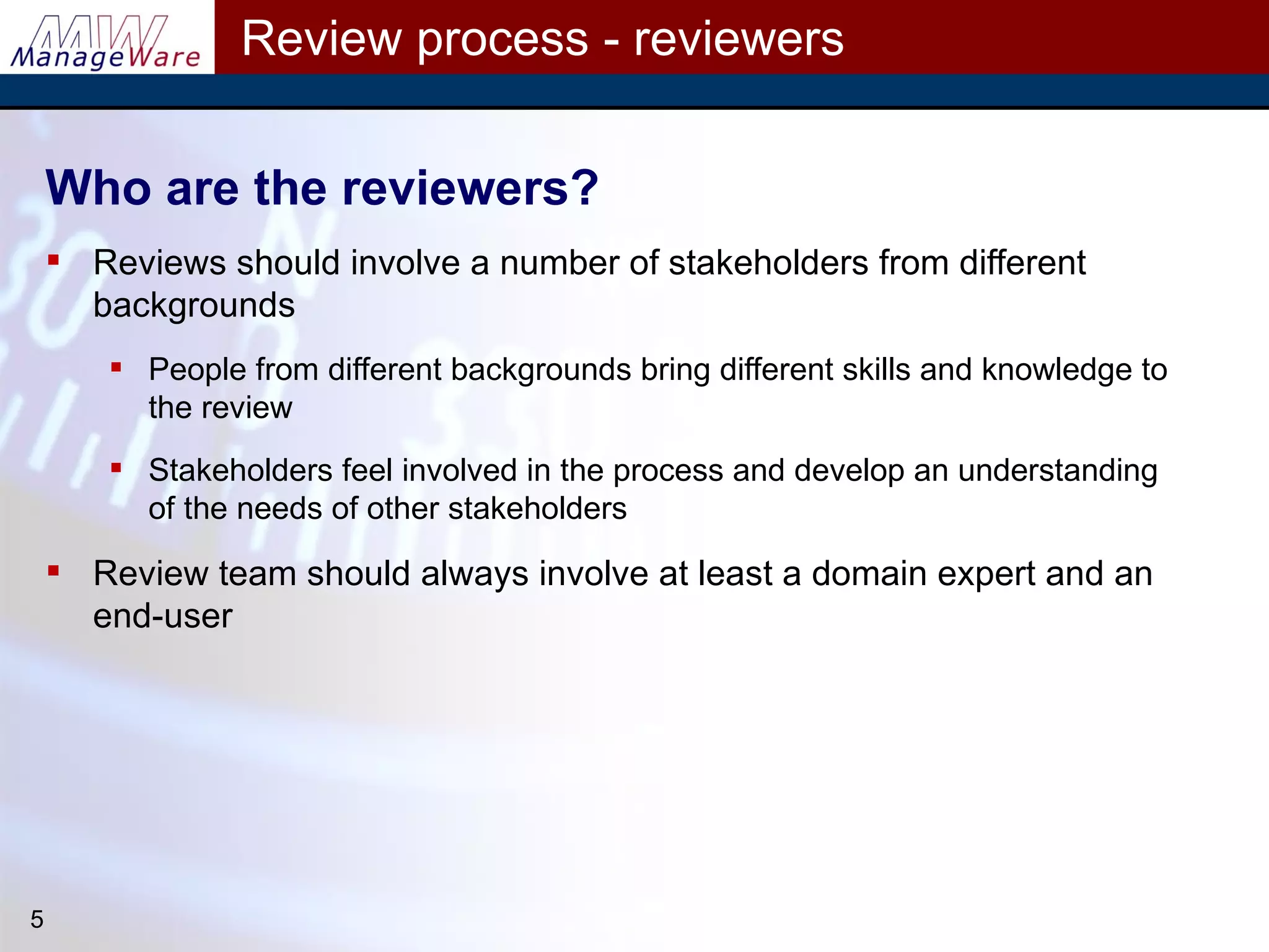 Requirements Review Process | PPT