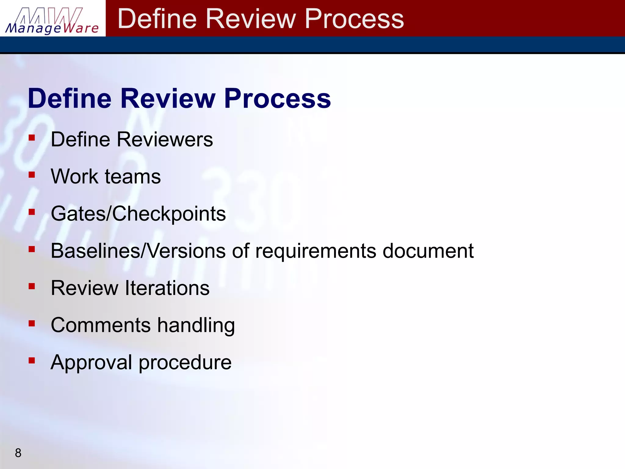 Requirements Review Process | PPT