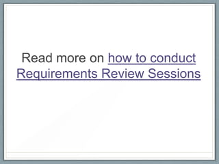 Requirements review session tips | PPTX