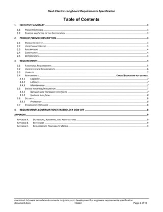 Requirements Specification Document | PDF