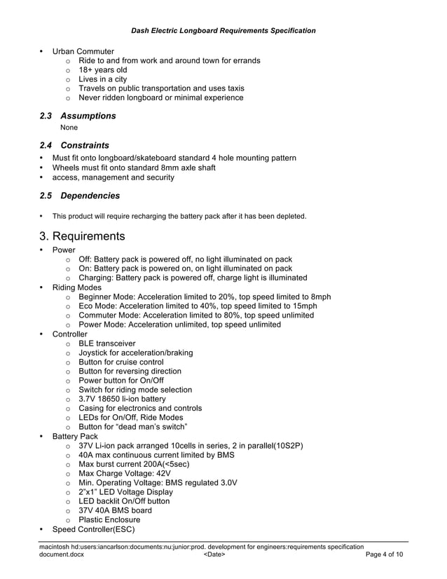 Requirements Specification Document | PDF