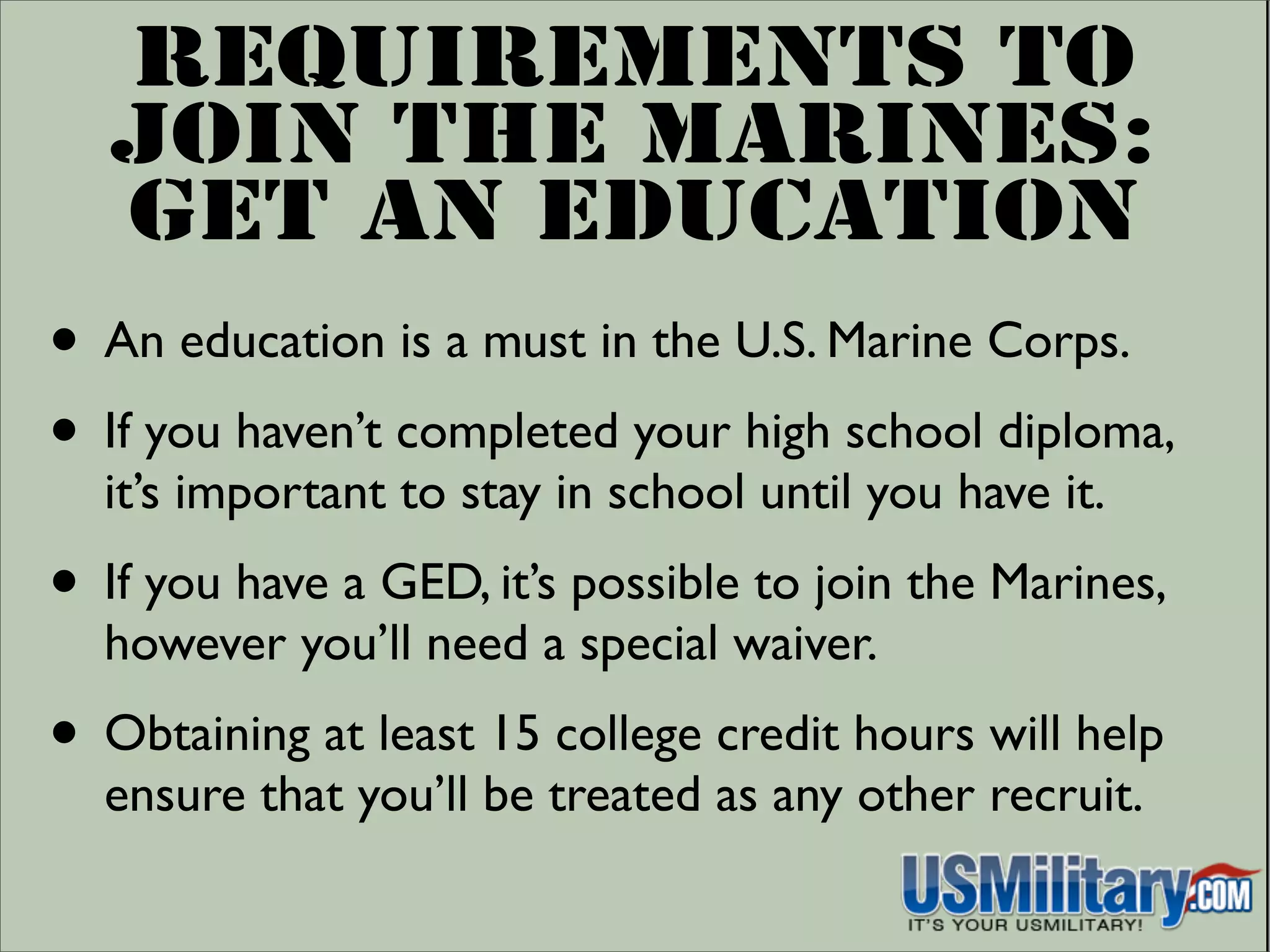 Requirements To Join The Marines: Do You Have What It Takes To Be A ...