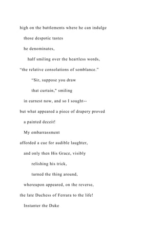 Requirement were reading several examples of dramatic poetry, .docx