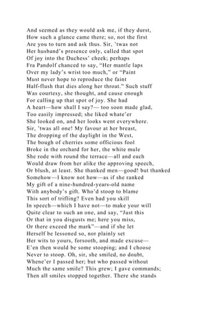 Requirement were reading several examples of dramatic poetry, .docx