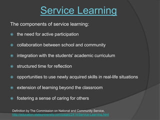 Requiring Community Service Powerpoint | PPTX