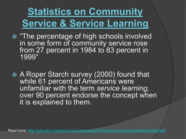 Requiring Community Service Powerpoint | PPTX