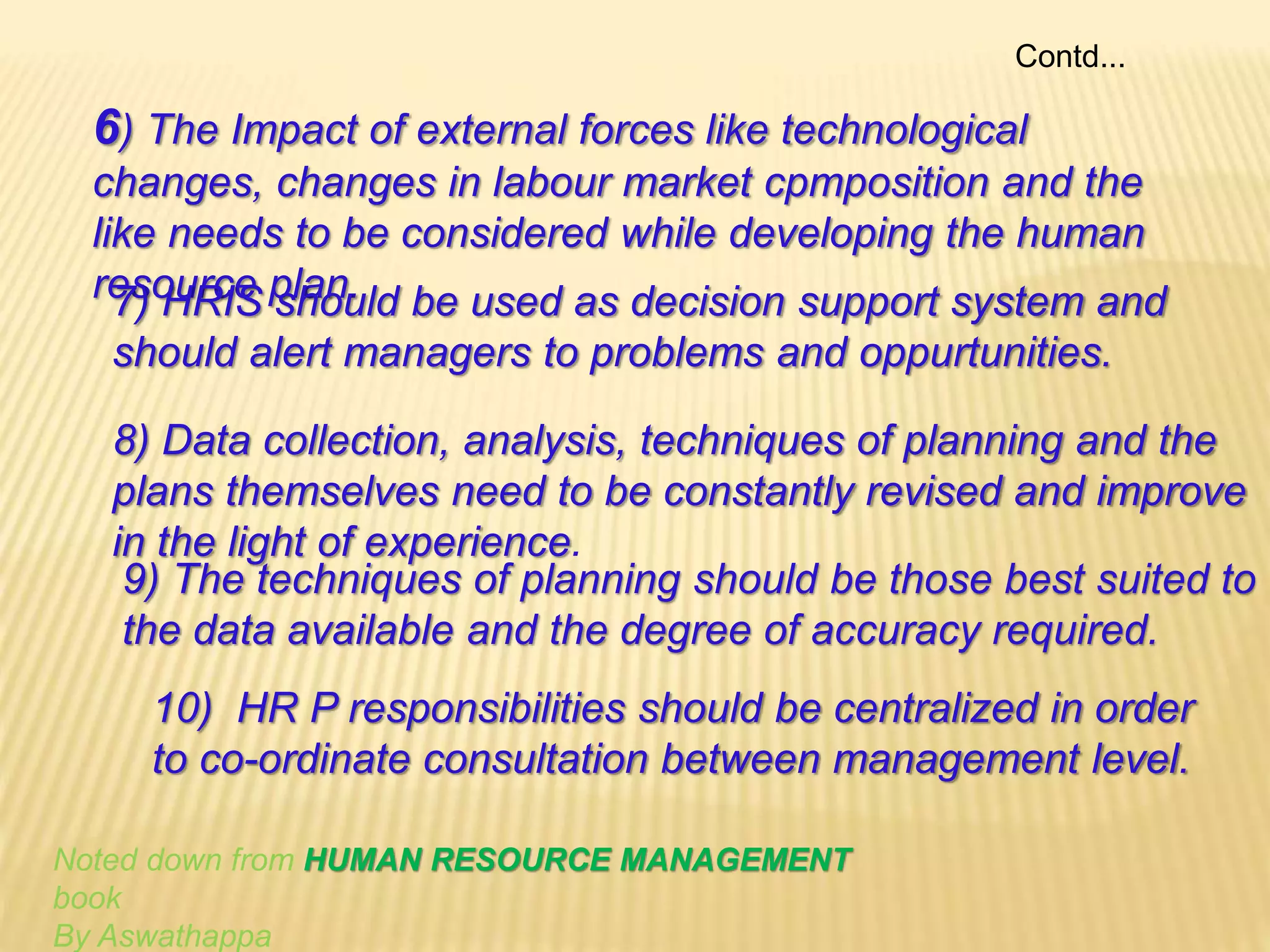Requisite of a sucessfull hrp | PPTX