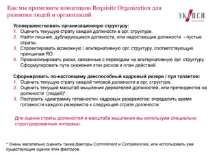 Requisite Organization. Обзор концепции. Практика ее использования для ...