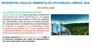REQUISITOS LEGALES AMBIENTALES APLICABLES .pptx