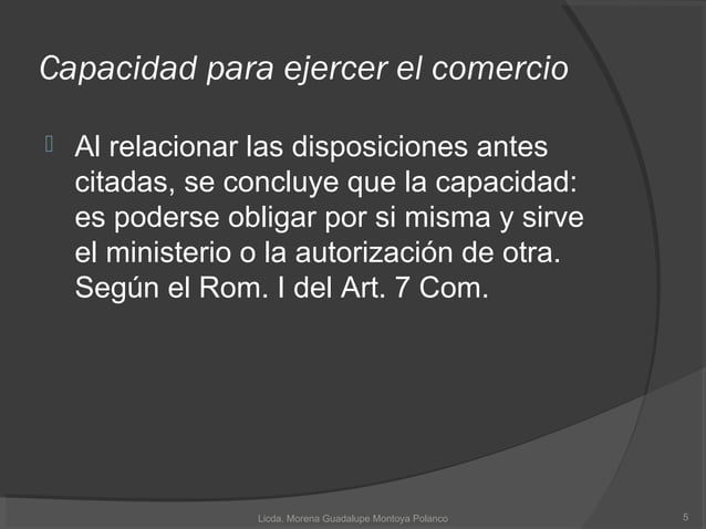 Requisitos para ejercer el comercio | PPT