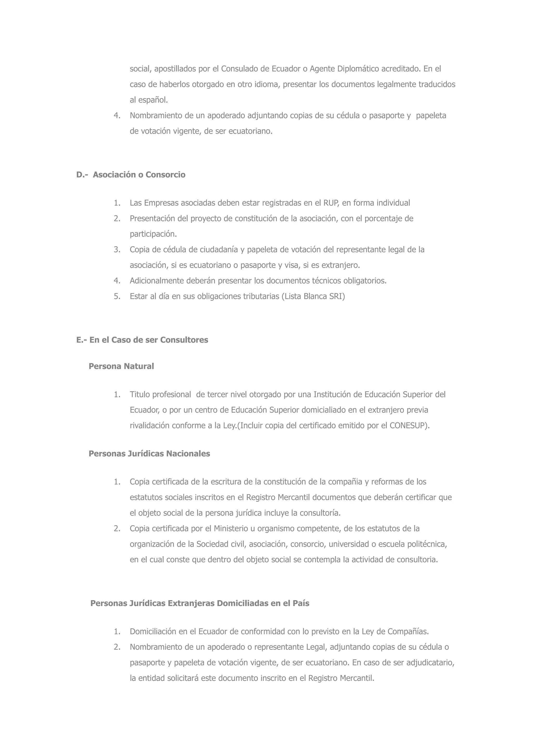 Requisitos para obtener el rup | PDF