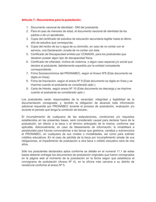 Requisitos para postular al programa Beca Perú | DOCX