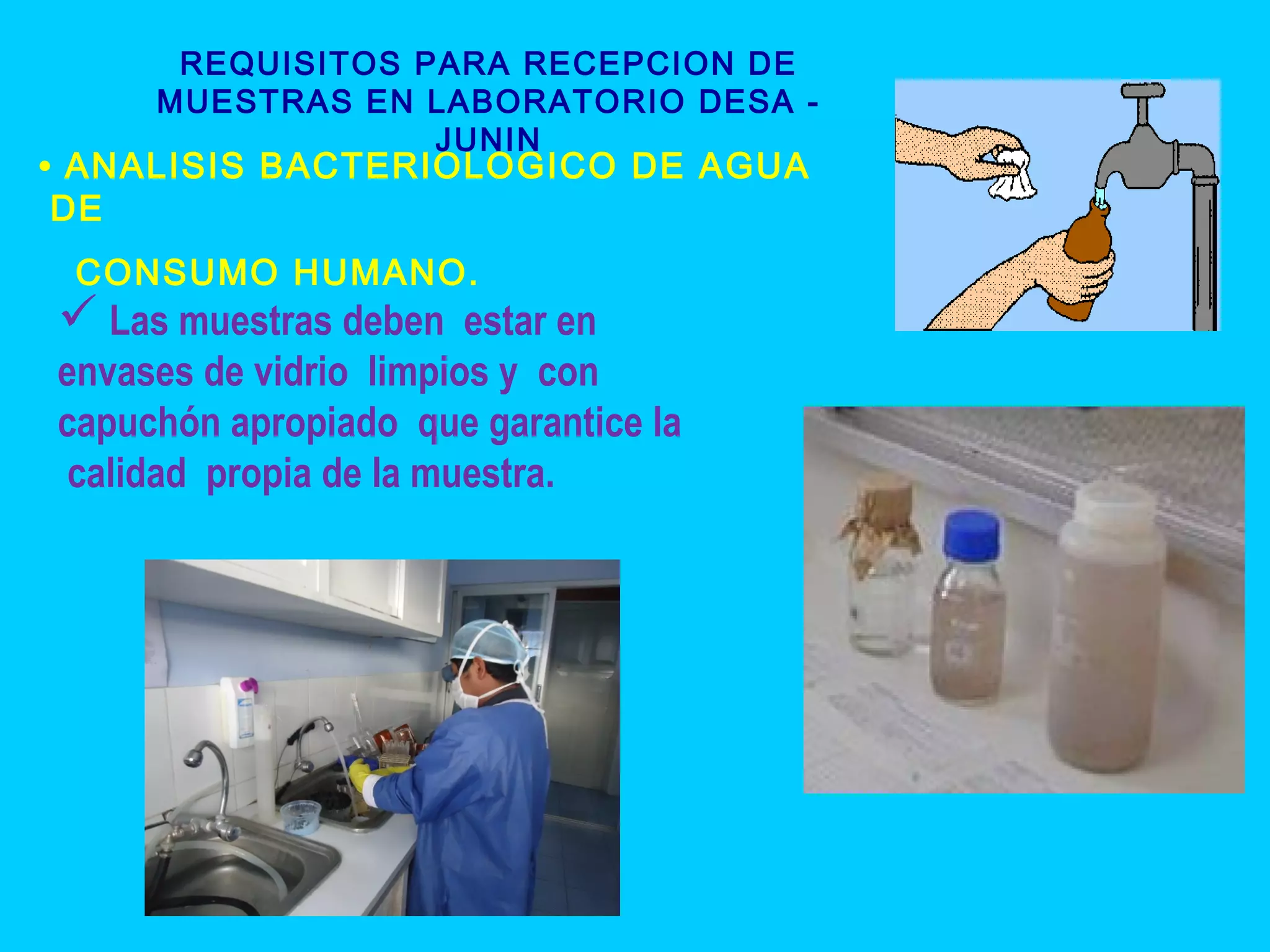 Requisitos para recepcion de muestras laboratorio desa junin | PPT
