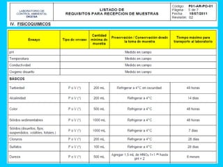 Requisitos para recepcion de muestras laboratorio desa junin | PPT