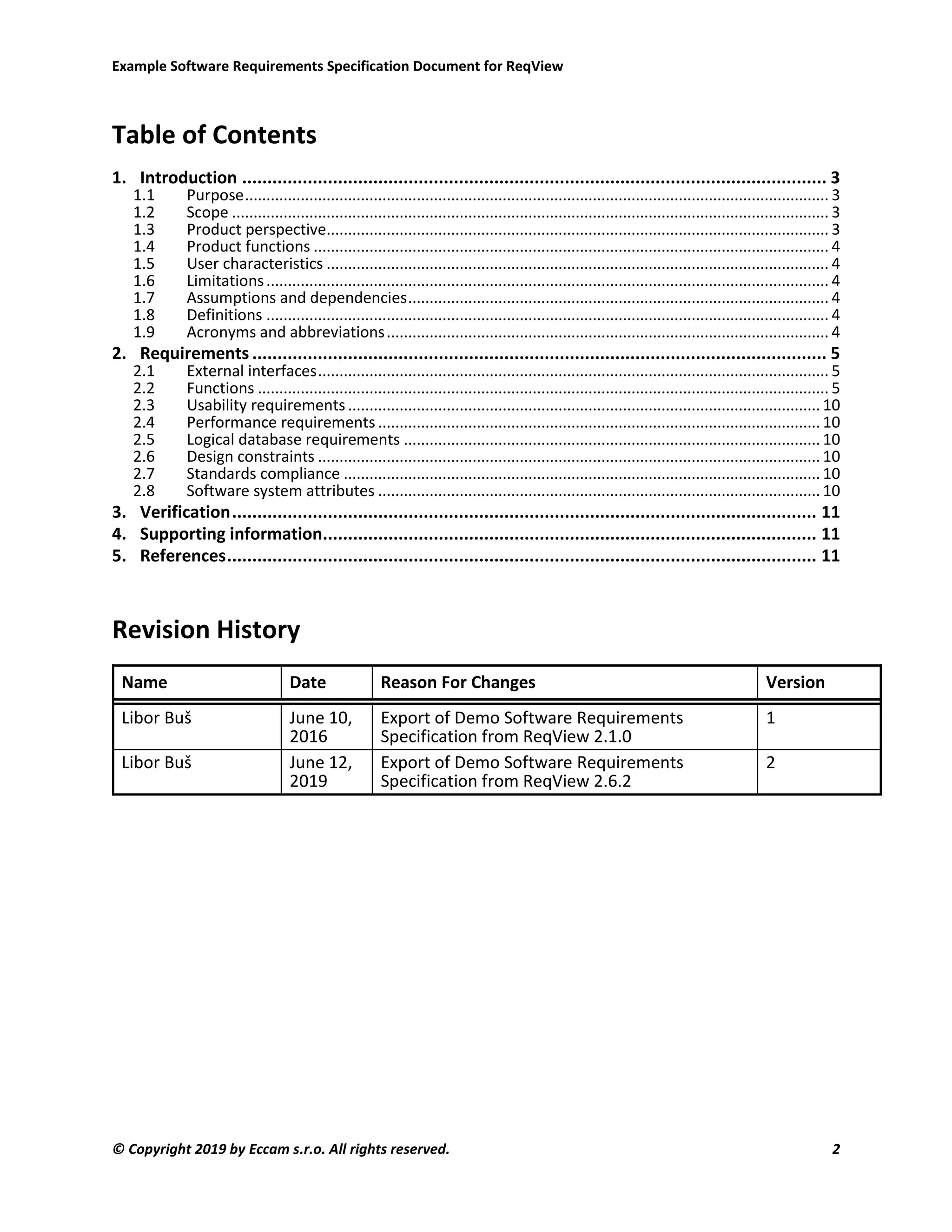 Example Software Requirements Specification Document for ReqView | PDF Example Software Requirements Specification Document for ReqView | PDF