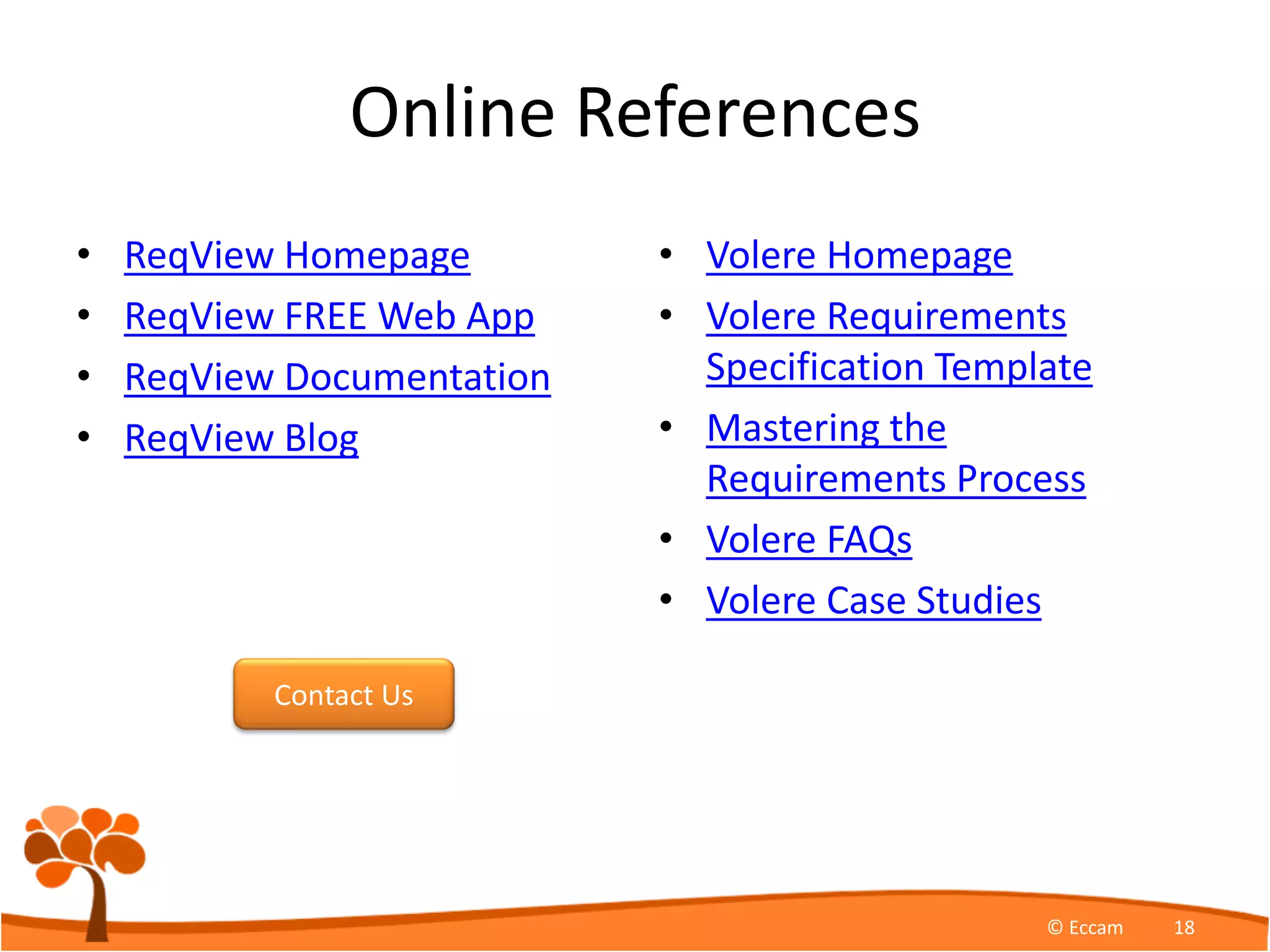 ReqView / Volere Requirements Specification Template | PDF
