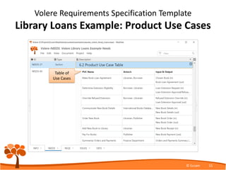 ReqView / Volere Requirements Specification Template | PDF