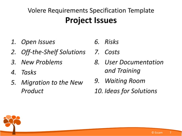 ReqView / Volere Requirements Specification Template | PDF