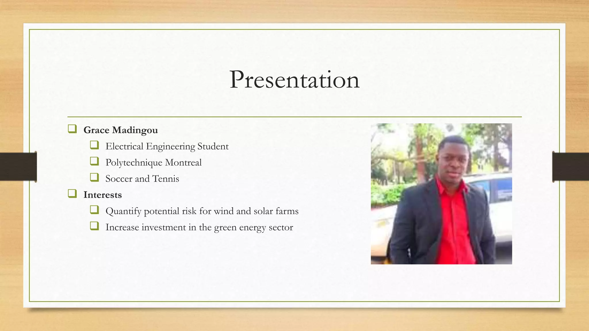 Renewable Energy Risk Assessment | PPTX