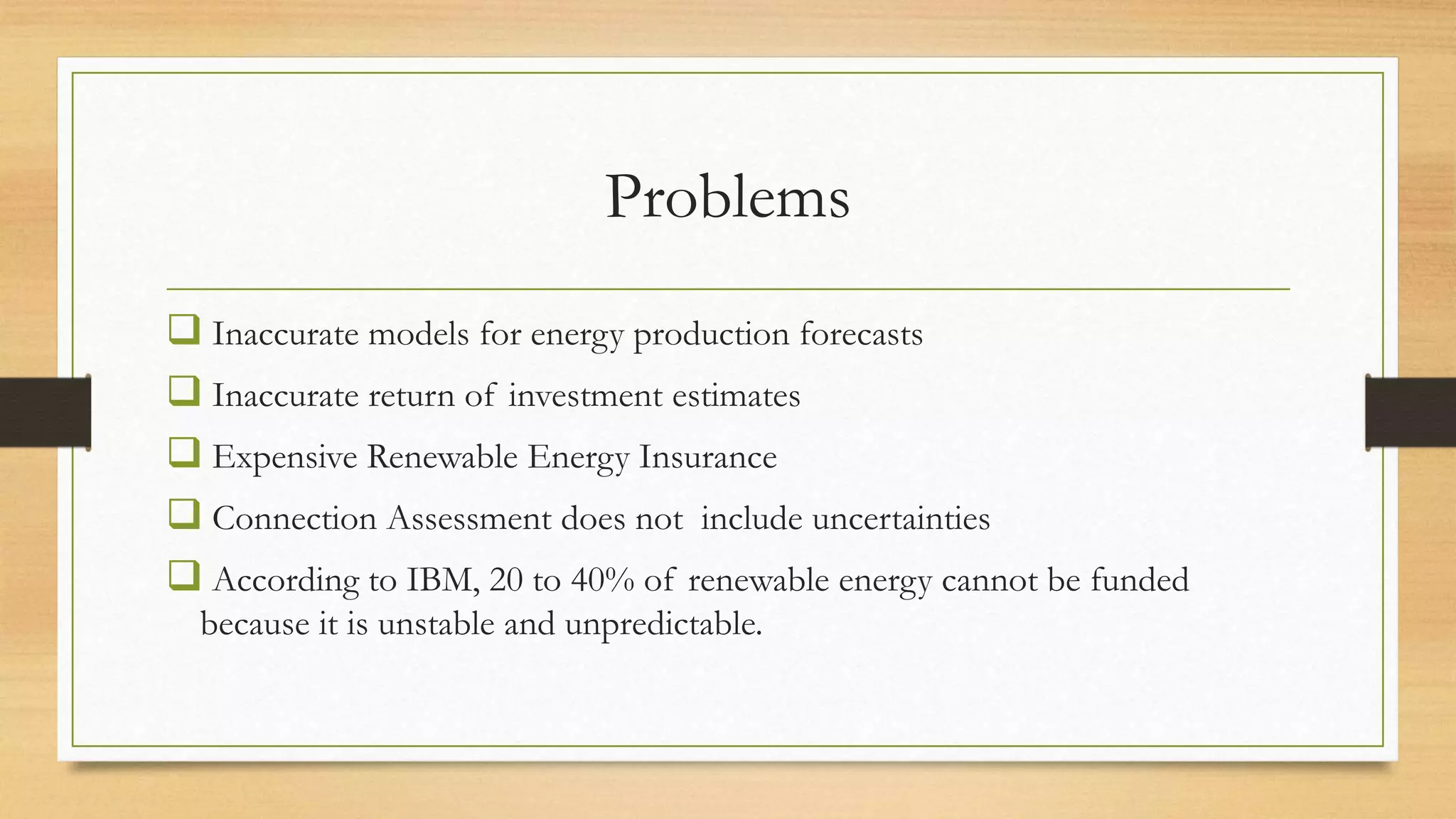 Renewable Energy Risk Assessment | PPTX
