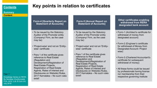 RERA - Quarterly update compliance - Karnataka - Sandeep Jhunjhunwala | PDF