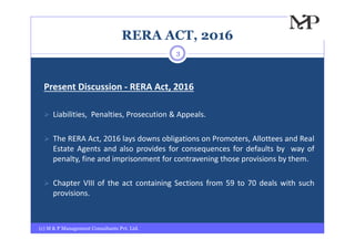 Rera act 2016 ppt final | PDF | Legal Services Industry | Industries