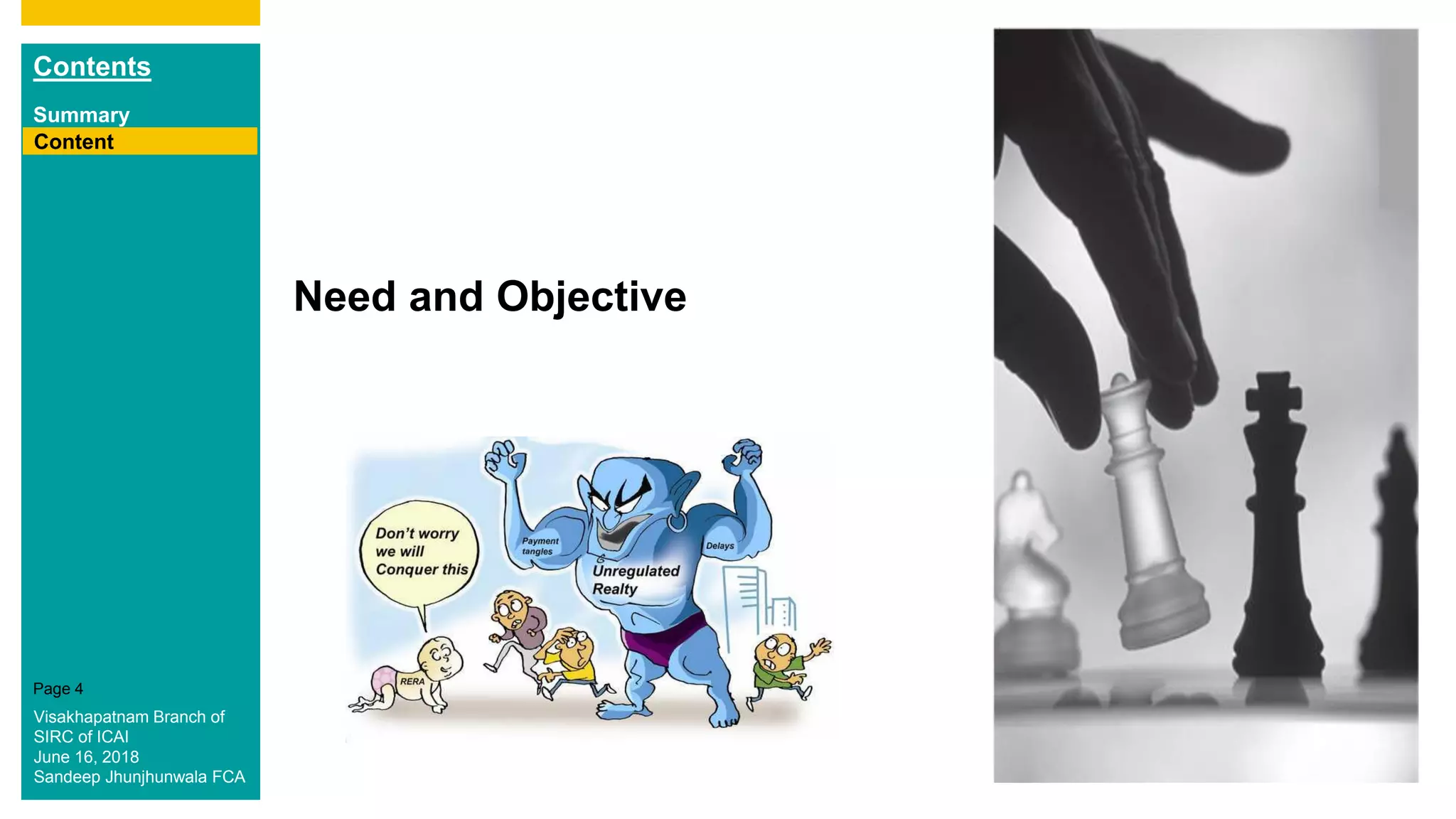 RERA Act and Andhra Pradesh RERA Rules - Sandeep Jhunjhunwala | PPT