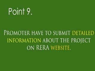 10 Must known facts about RERA | PPTX
