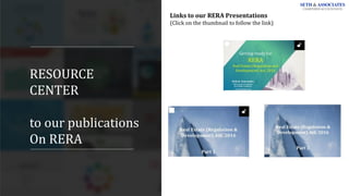 Important provisions about RERA | PPT