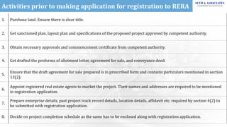 Important provisions about RERA | PPT