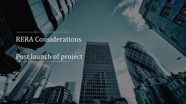 Important provisions about RERA | PPT