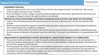 Important provisions about RERA | PDF