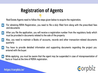 Rera registration - Corpbiz | PPT