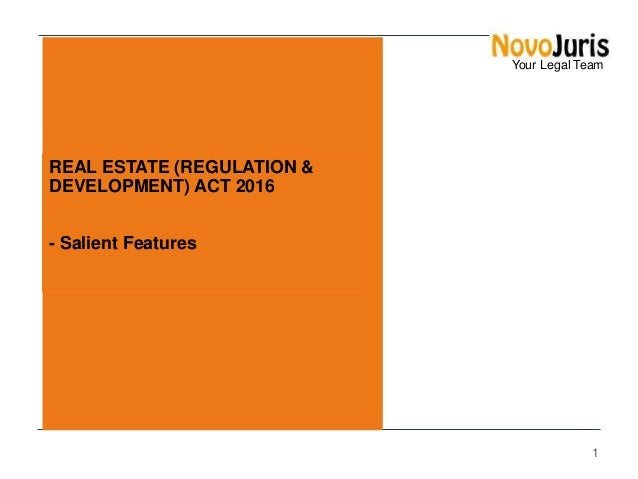 Real Estate Regulation And Development Act 2016